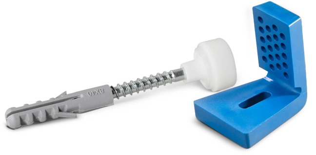 WC Or Bidet Side Fix Kit Plastic Bag 1 Pcs R S1 KPUPBS